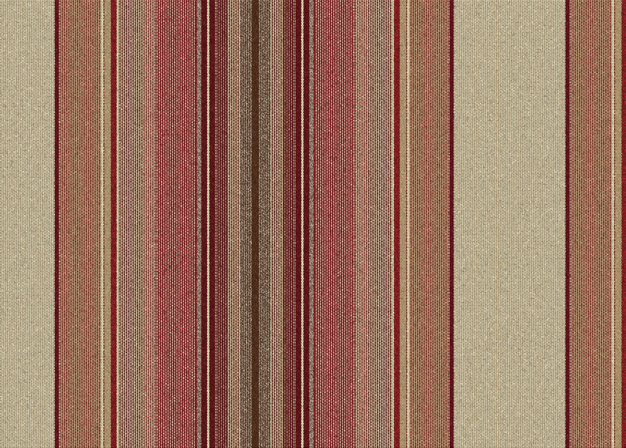 Sattler Red Stripes Autumn 320 439 - U.S. Fabric Depot